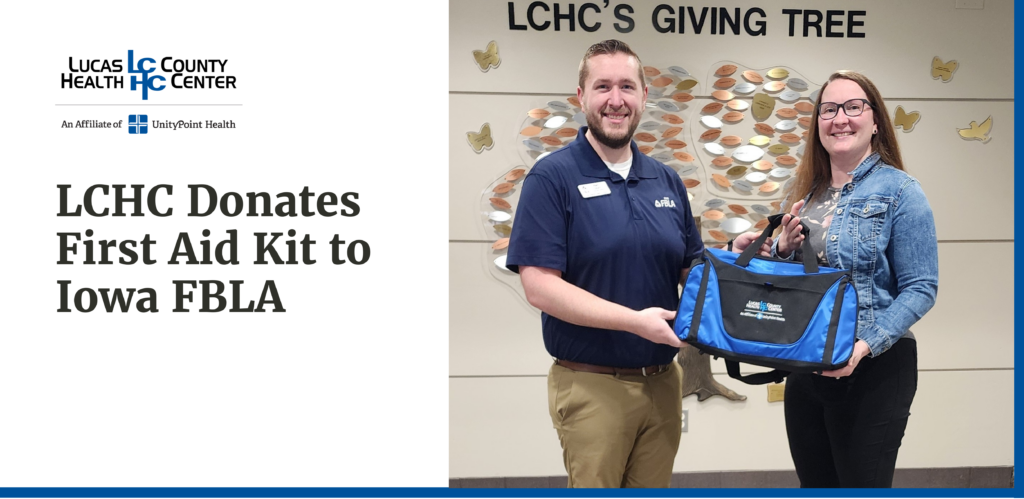 LCHC Donates First Aid Kits To Iowa FBLA | Lucas County Health Center ...